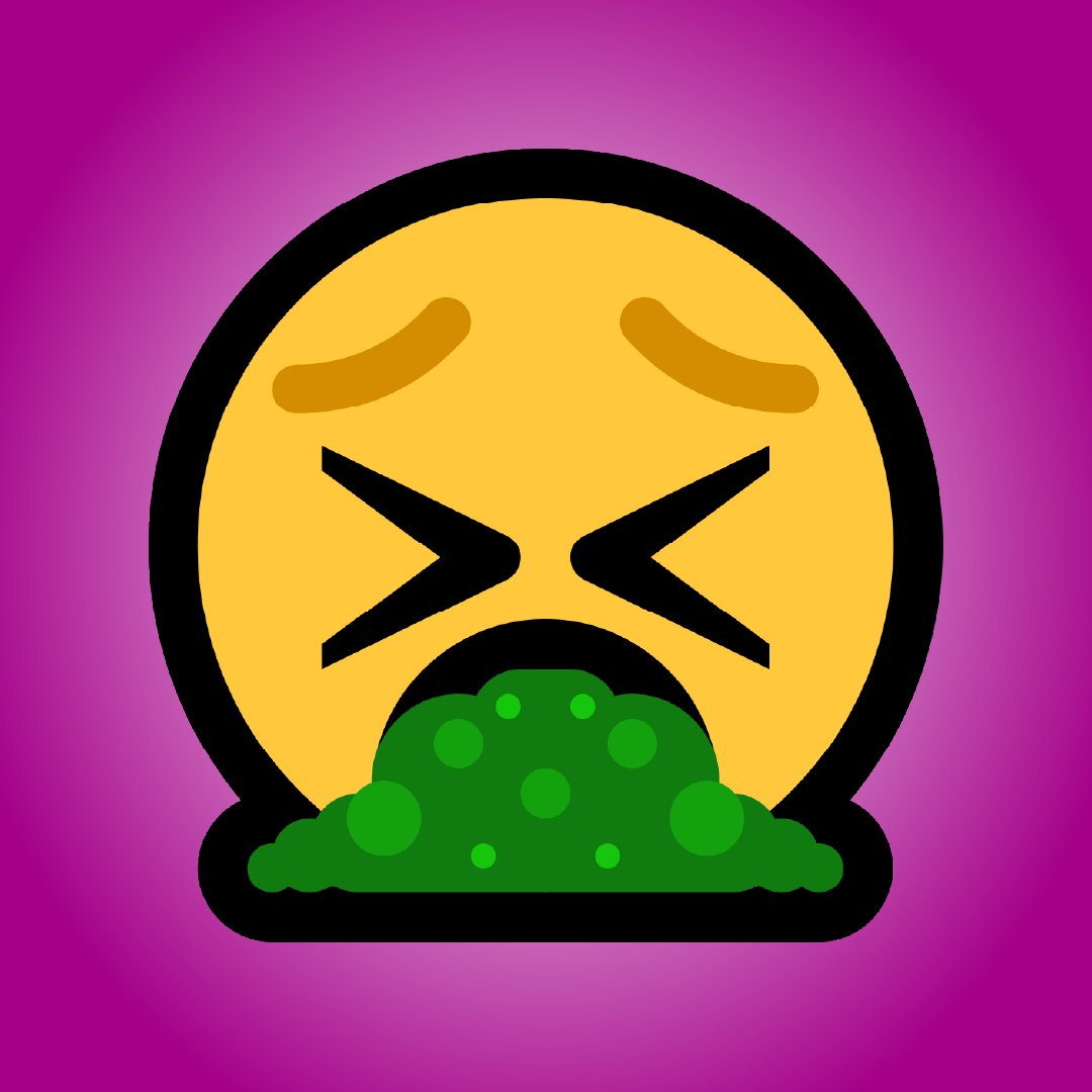 Sick Emoji Throwing Up