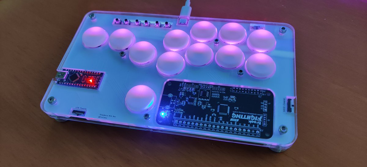 I made my own small form-factor Hitbox Controller! Meet the Strawberry ...