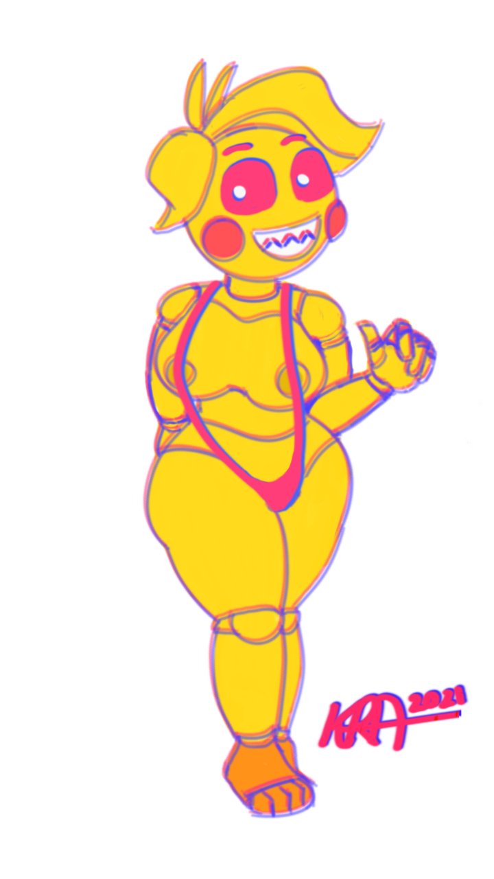 Toy Chica Redraw Toychica Fnaf2 Fnaf2toychica Fnaf 42 Off
