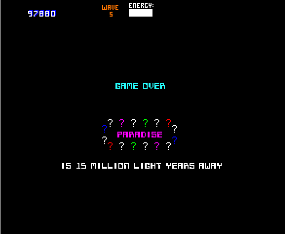 Game Over Screen Arcade