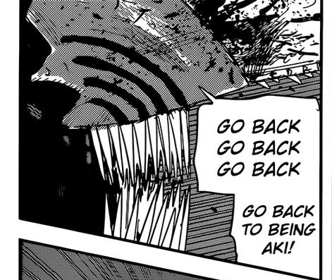 「i just know denji is crying behind his m」|AMI CAN SMILE AGAINの漫画