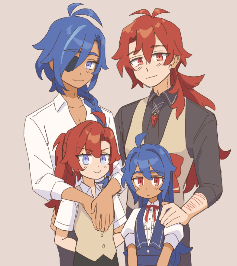 「doodles of #luckae with their kids 」maqui 🔥 の漫画
