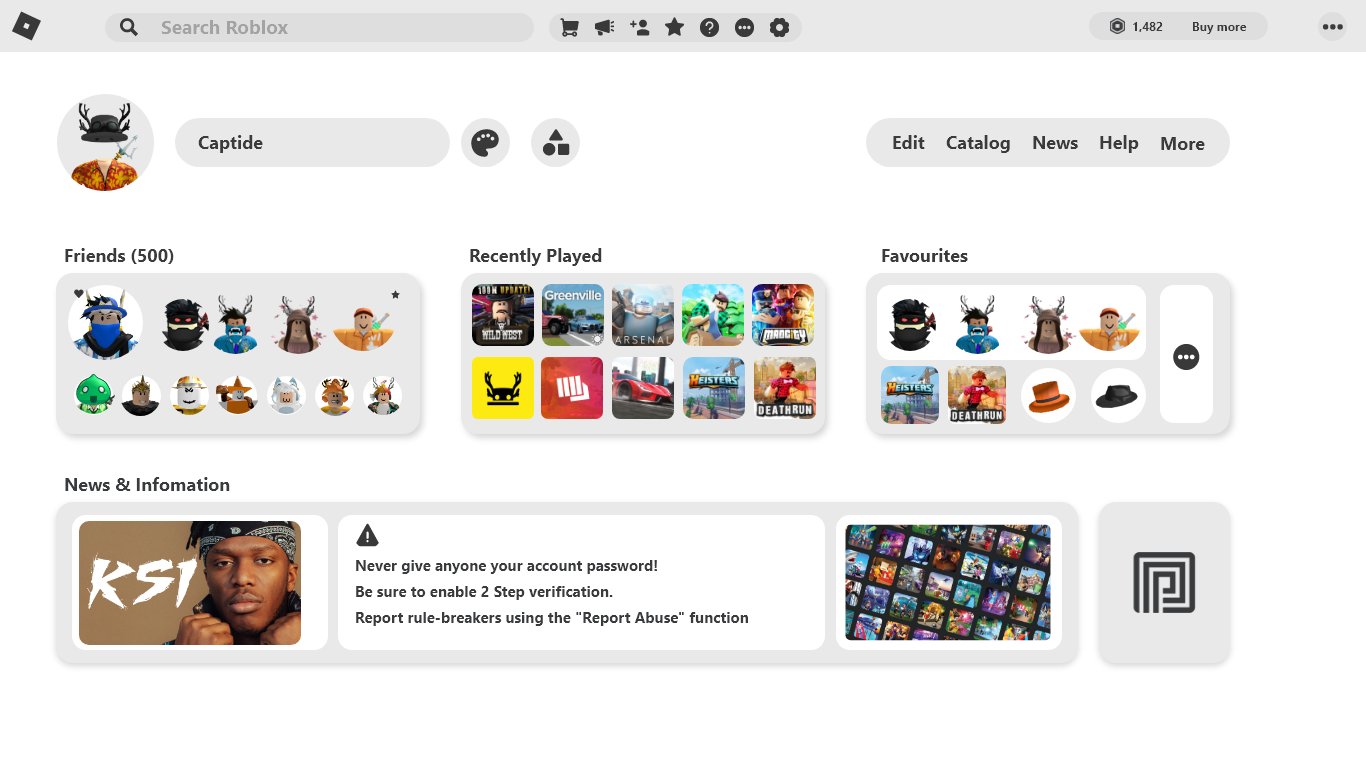Captide on Twitter: "revamped roblox home page #roblox #robloxdev #robloxui https://t.co ...