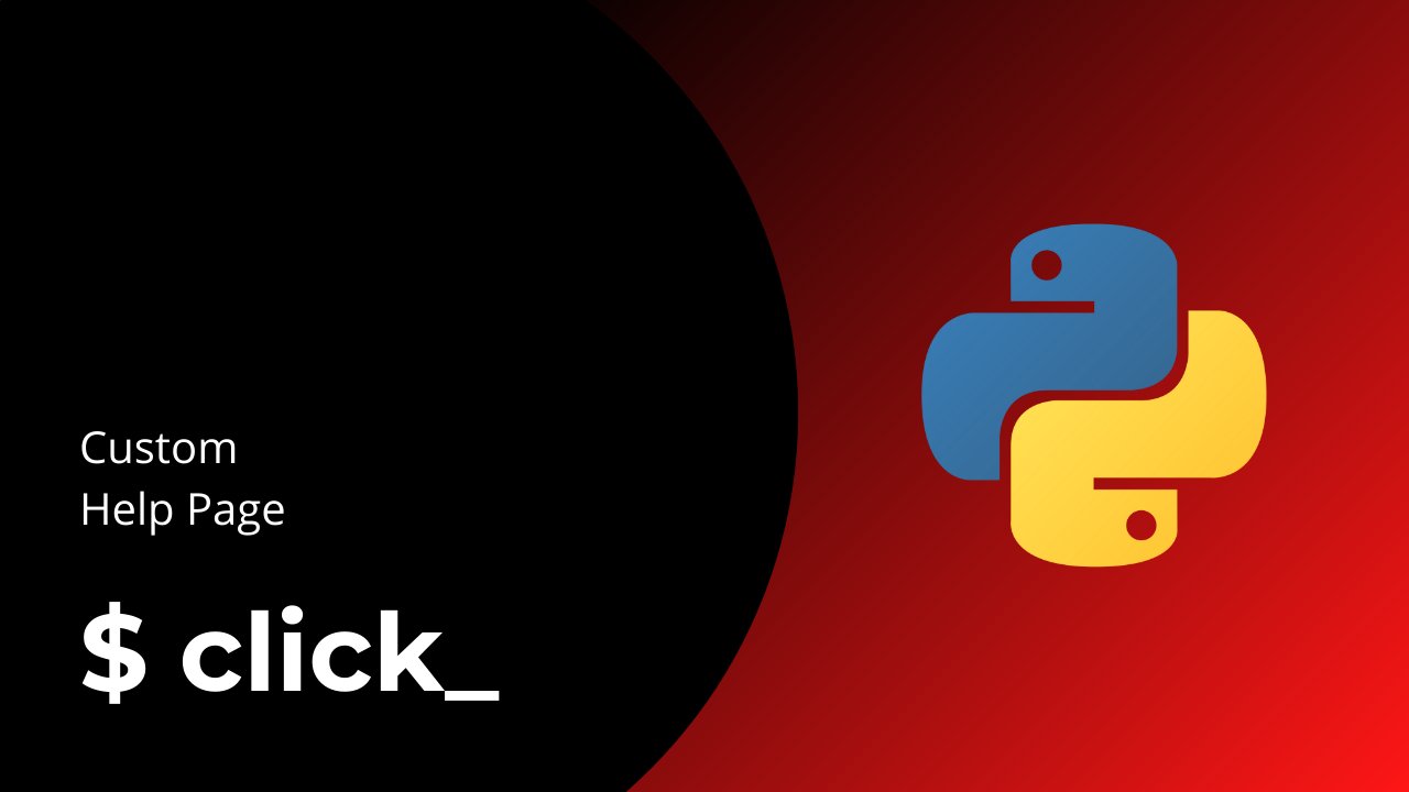 Florian Dahlitz 🐍 on Twitter: "🎉 Just published a new video on my channel! 🖥 Are you using click ...