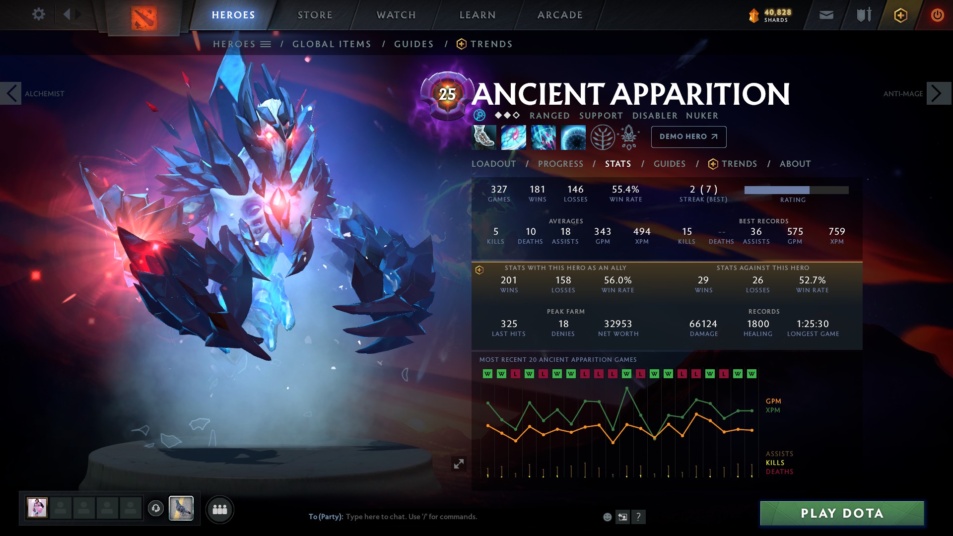 Dota 2 Ancient Apparition Wallpaper