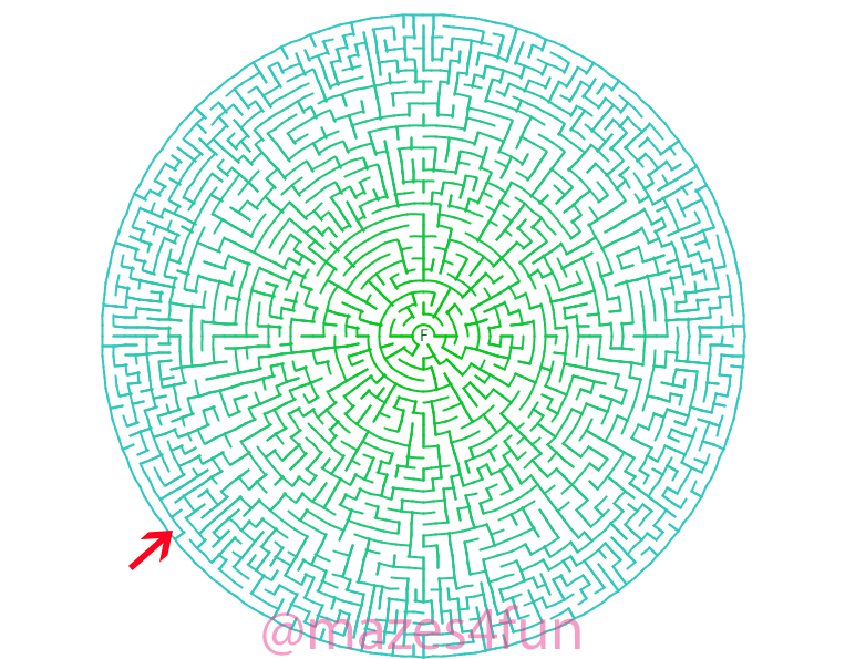 Hard Circle Mazes