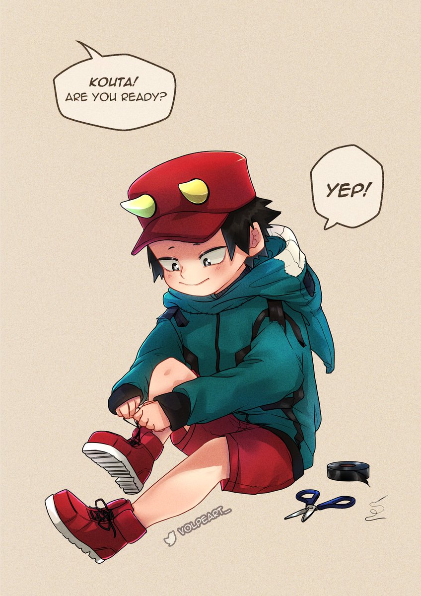 「A quick sketch of Bkdk cuddling to end your day and I wish y」Volpe 🦊 🧡💚の漫画