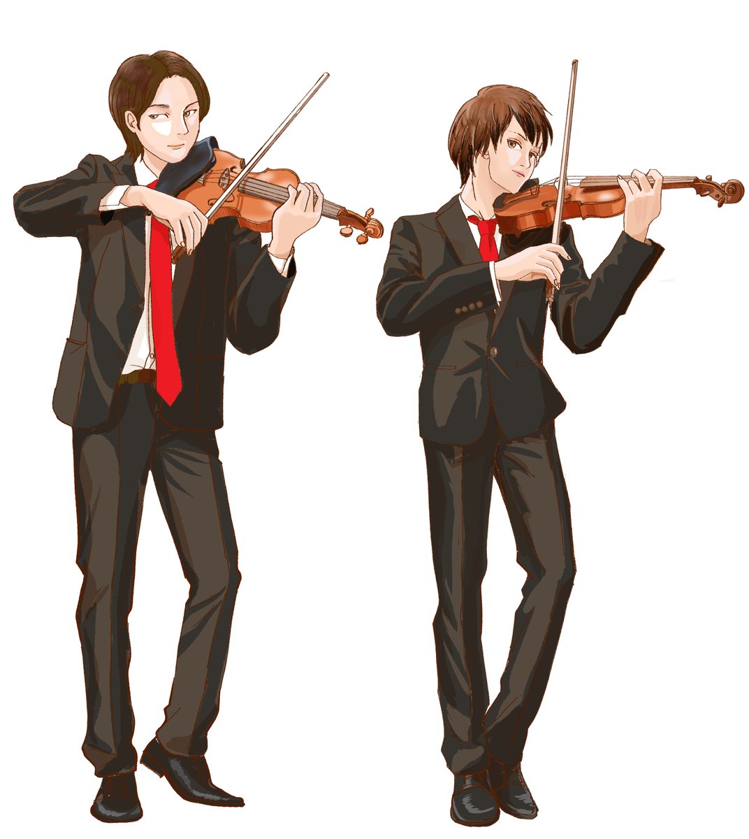 バイオリンの日 ということで。 さっき載せた #プラネットテラユースオーケスト」|em＠BOOTHで書籍販売中のイラスト