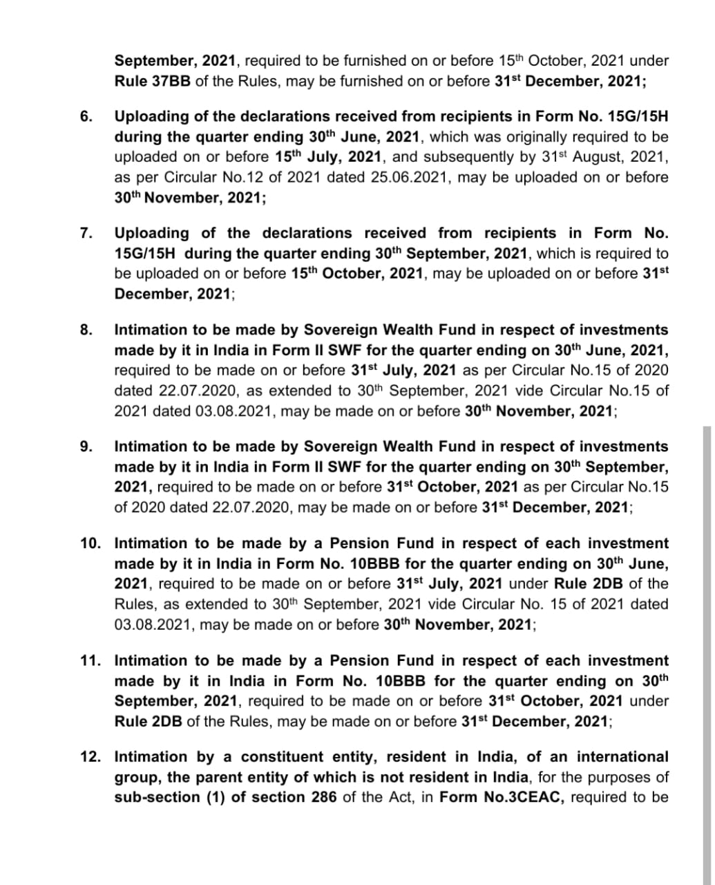 CBDT extends due dates for e-filing of various Income Tax forms - WhyTax CBDT extends due dates for e-filing of various Income Tax forms - WhyTax