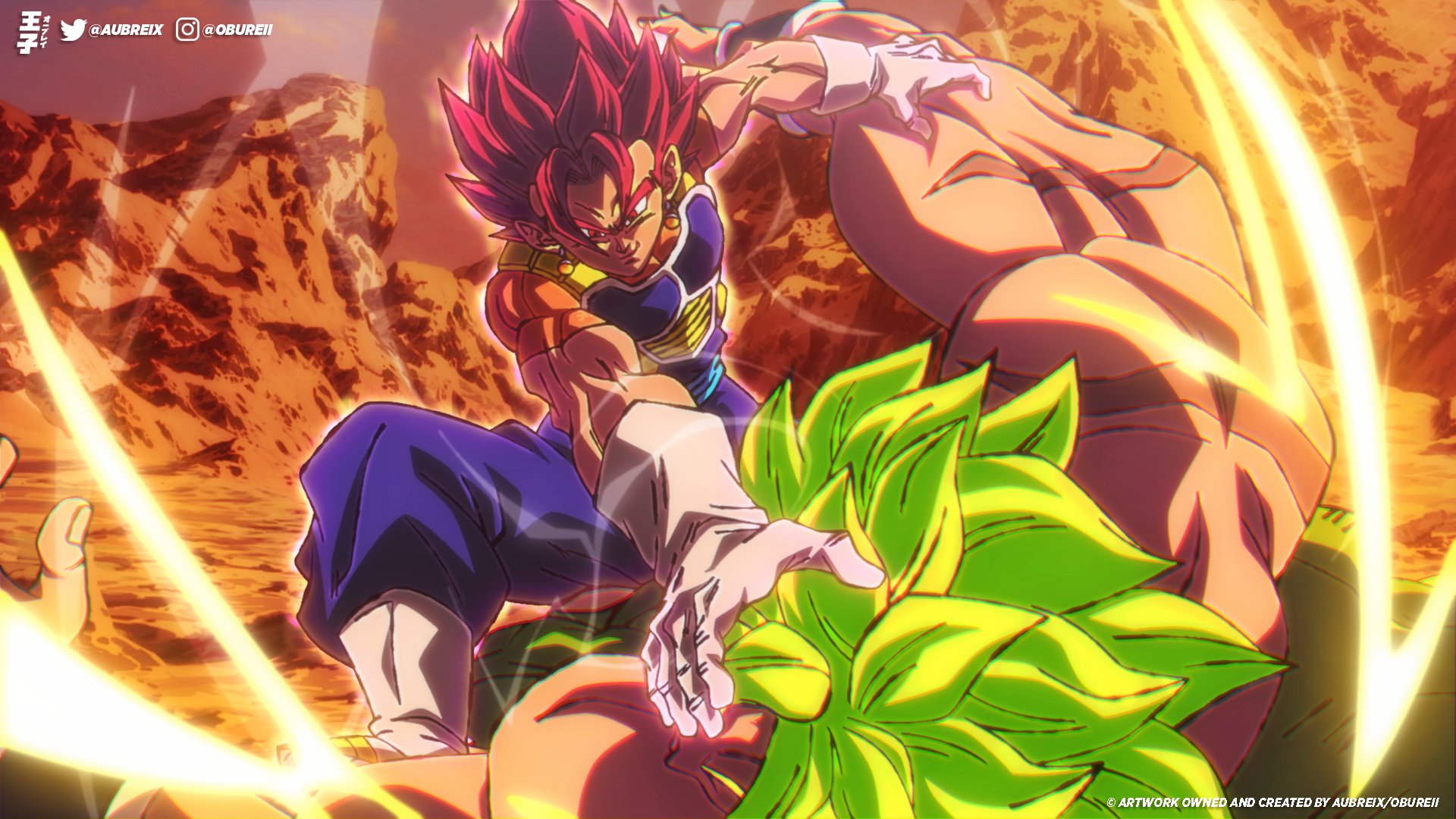 Gogeta And Vegito Vs Broly