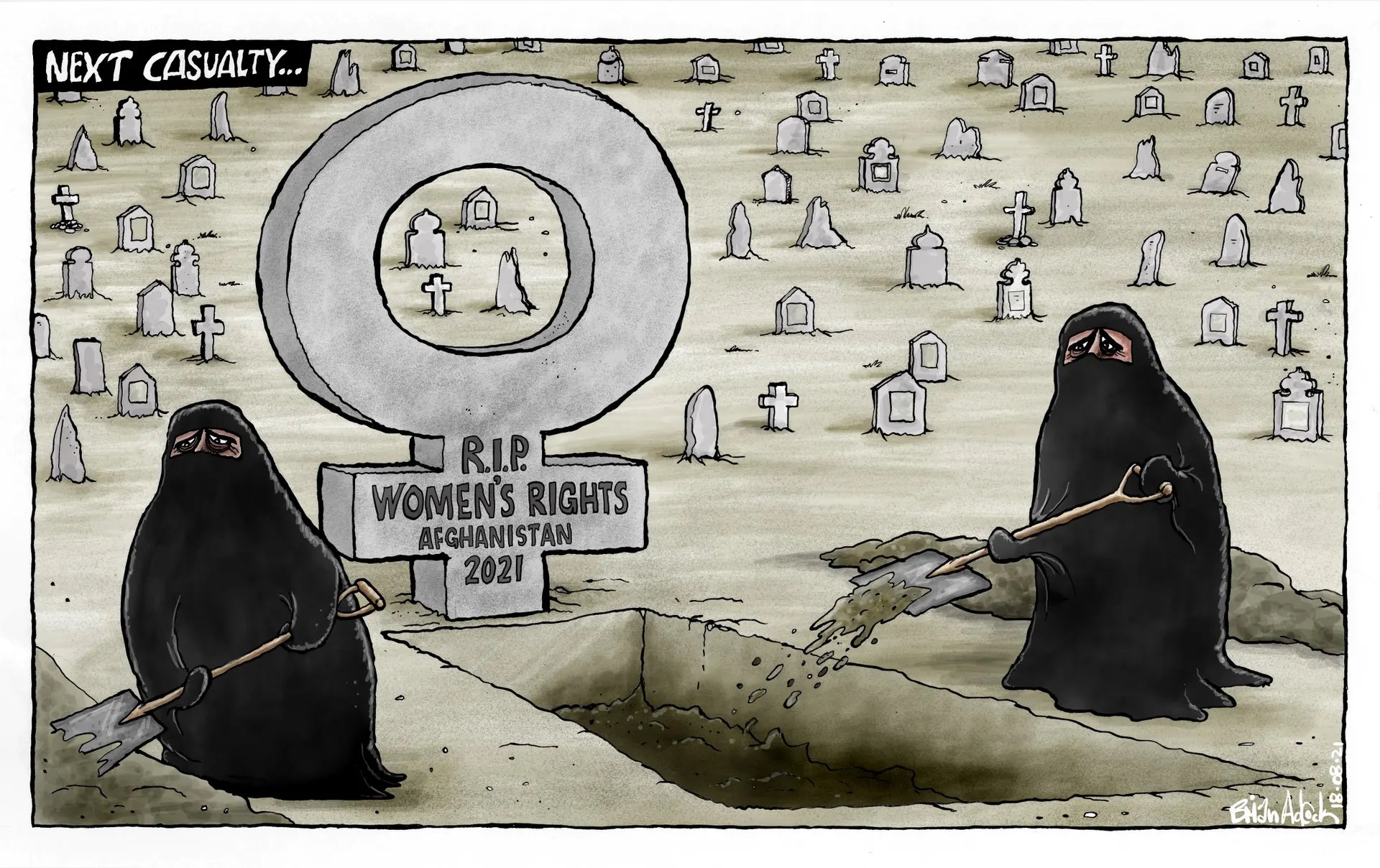 Muslim Women Political Cartoon