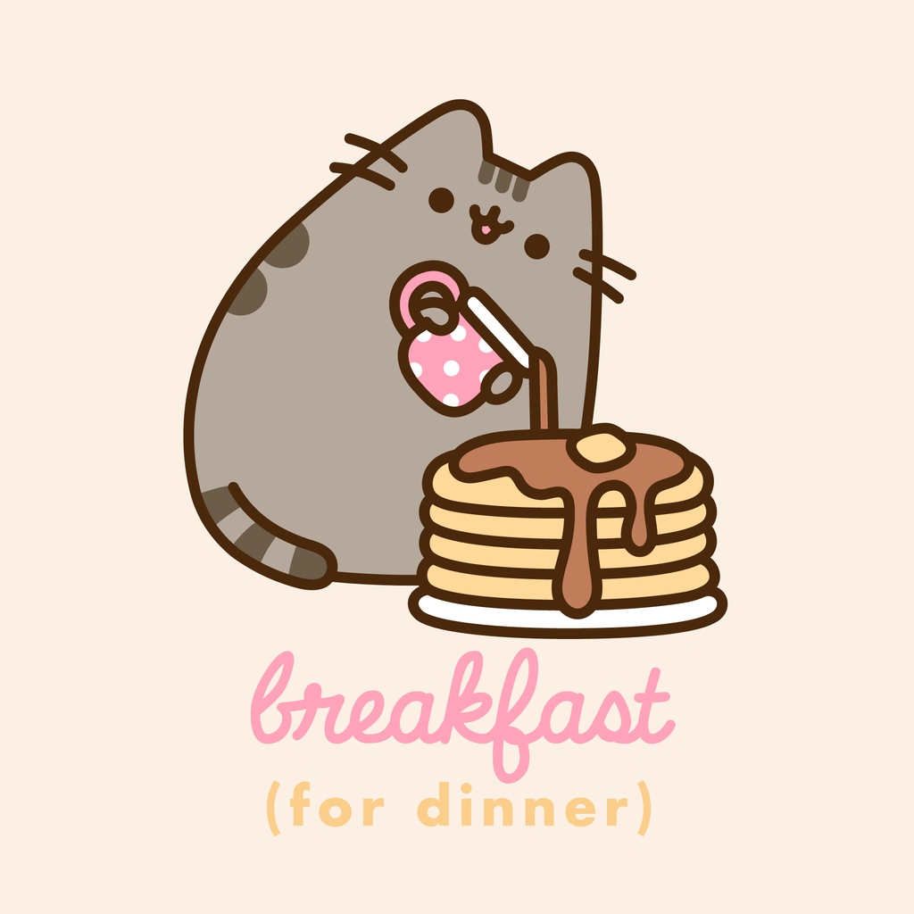 Pusheen Eating Cake