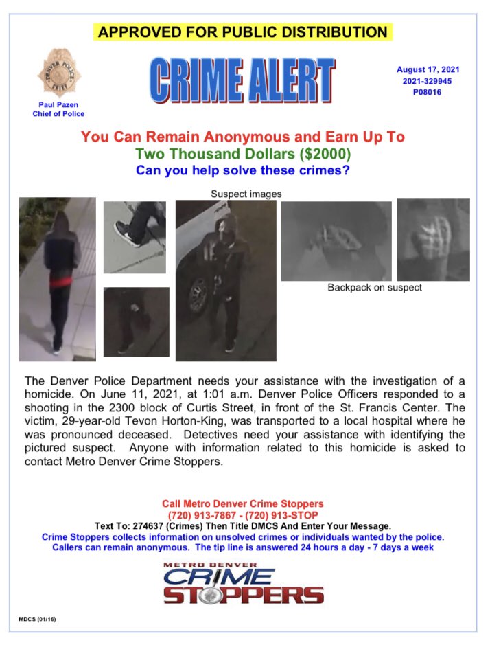 Denver Police Dept On Twitter Denver Can You Help Investigators