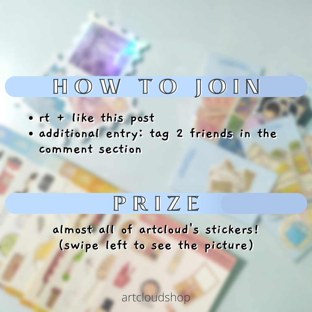 Artcloud Shop ☁️ on Twitter: "┌ ARTCLOUDSHOP'S GIVEAWAY! ┘ happy 3rd anniversary!! cant believe ...