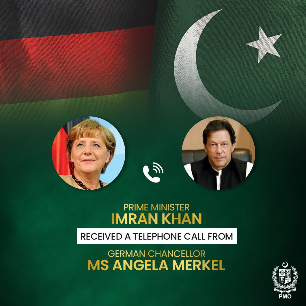 PTI on Twitter: "Prime Minister @ImranKhanPTI🇵🇰 received a telephone call from German Chancellor ...
