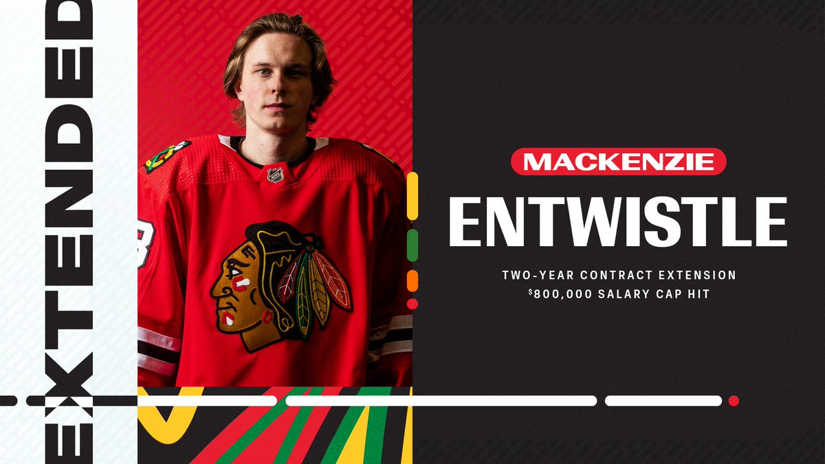 Mackenzie Entwistle signs a two-year extension (until 2023-24) at $800k ...