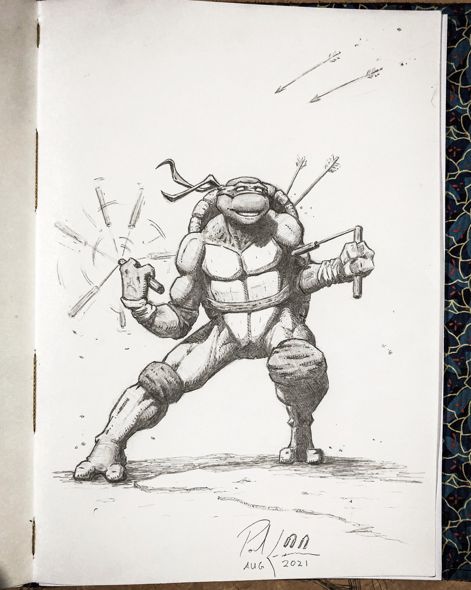 Tmnt Michelangelo Drawing