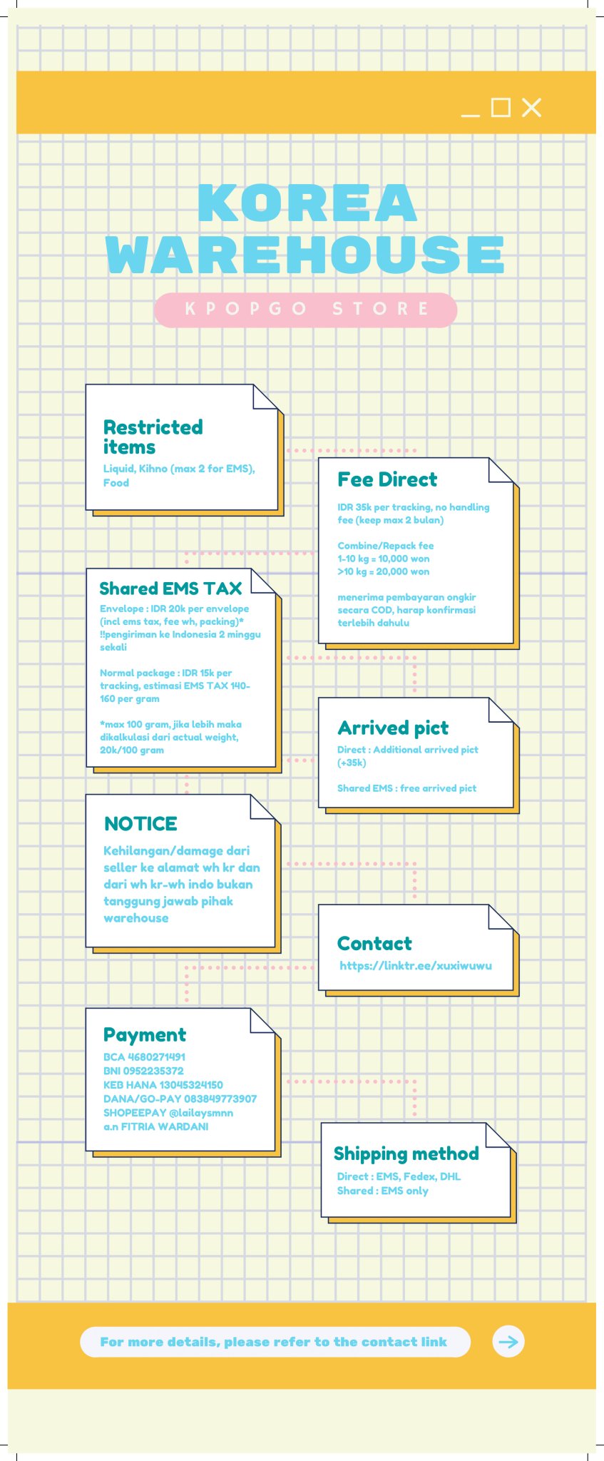 KpopGo! Store on Twitter: "🇰🇷 KOREA WAREHOUSE SERVICE — JASA KR WH (direct no handling fee ...