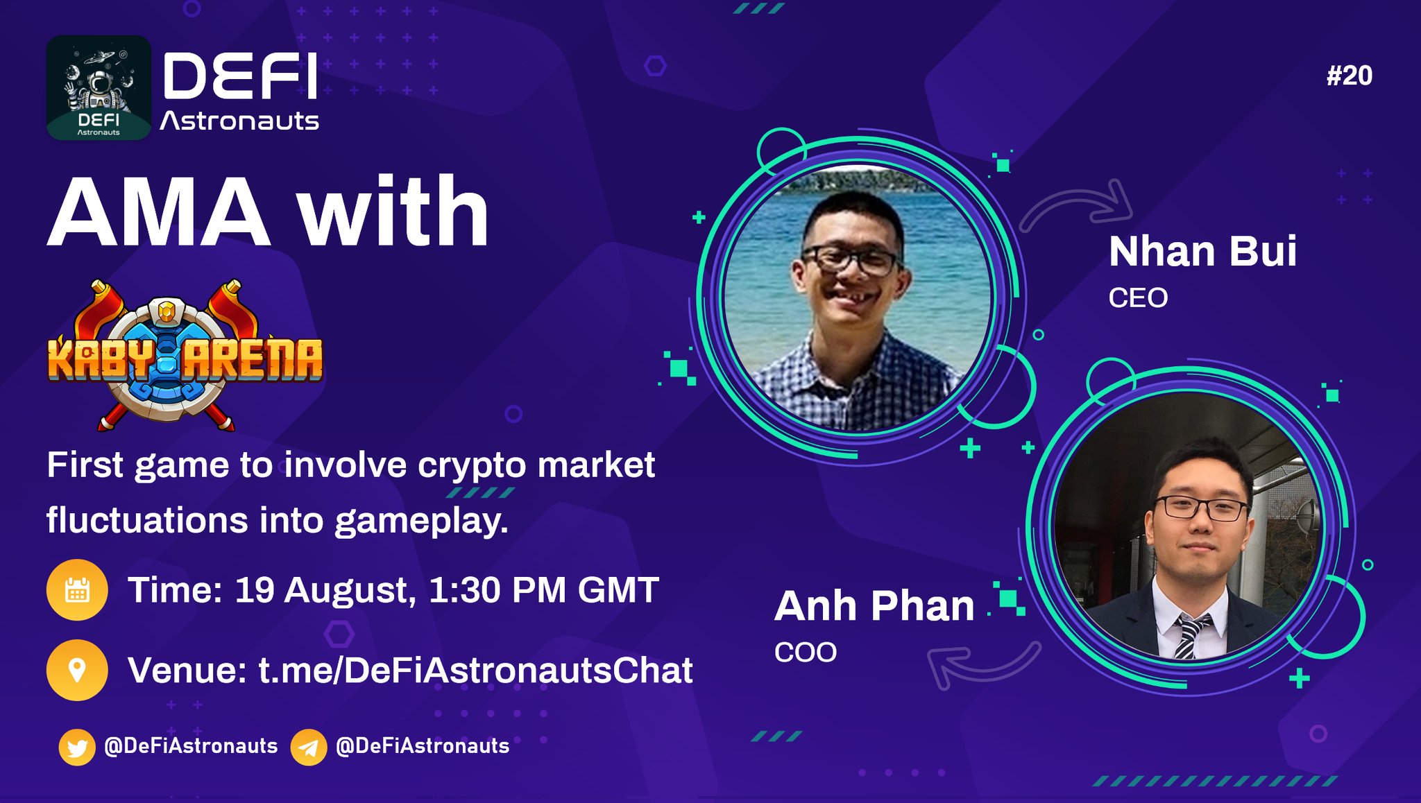 DeFi Astronauts on Twitter: "📡AMA Alert 📡 We have #AMA with @KabyArena Kaby Arena is a # ...