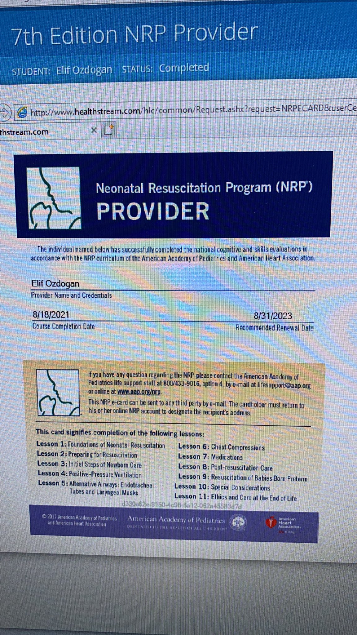 2017 Neonatal Resuscitation Nrp 7th Edition Physiology Of Neonatal