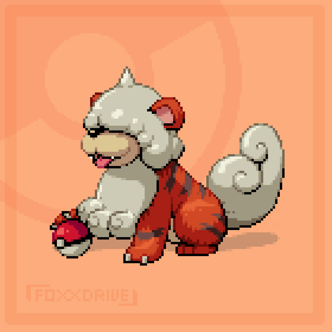 Growlithe Pixel Art