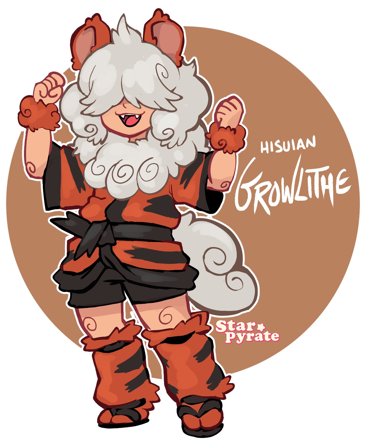 Growlithe Gijinka Pokemon