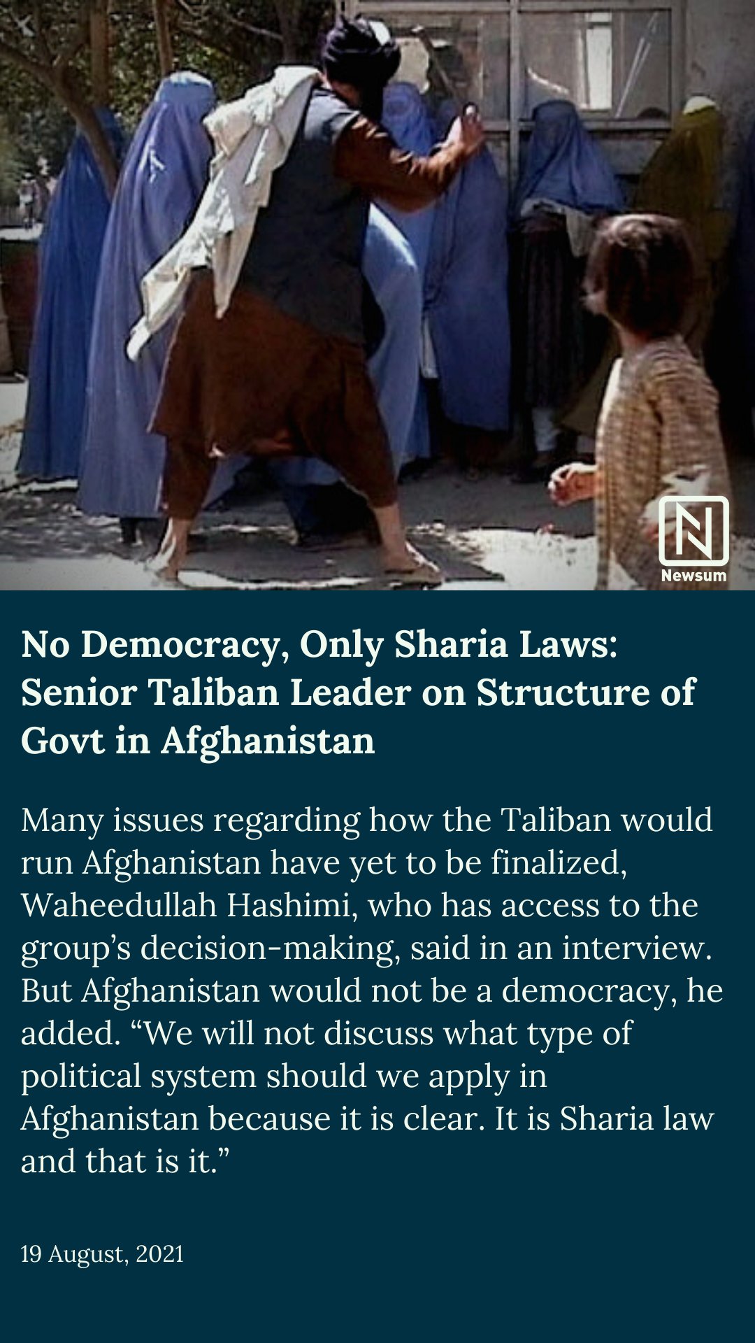 Newsum on Twitter: "“We will not discuss what type of political system ...