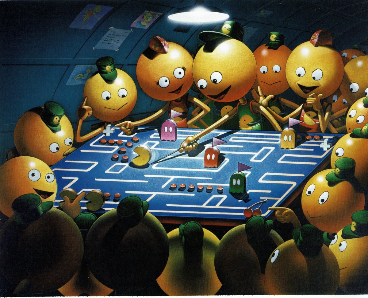 Pac-Man artwork created for the Atari 400 instruction booklet ...