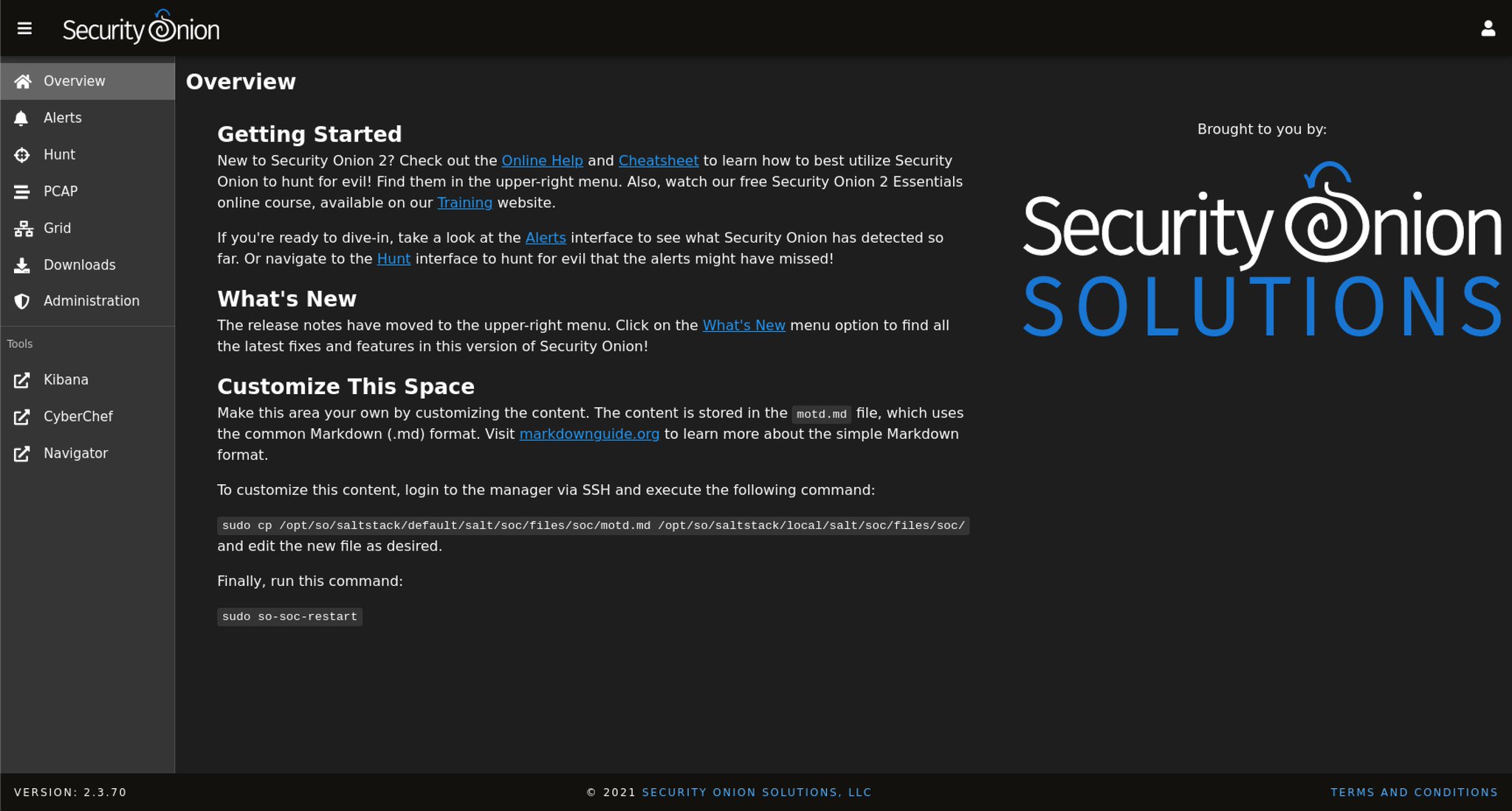Security Onion on Twitter: "Log into Security Onion Console (SOC):…