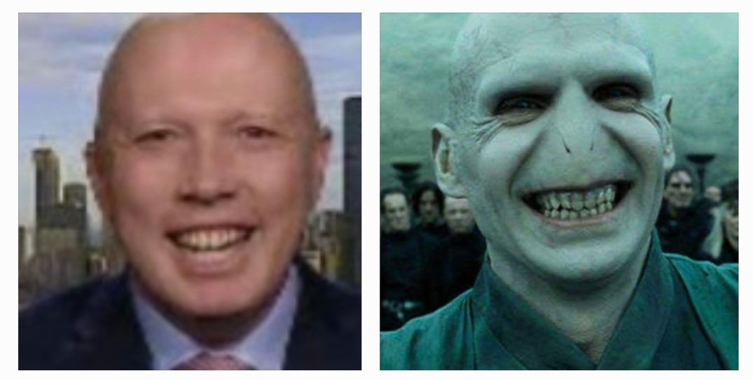 Peter Dutton aka henceforth as Voldemort