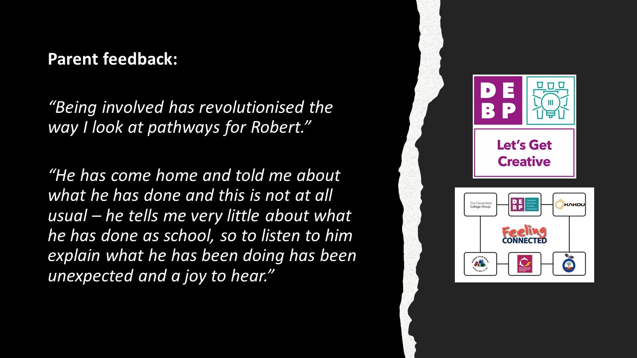 DEBP CIO on Twitter: "It's great to hear from parents of the #SEND leaners involved in Let's Get ...