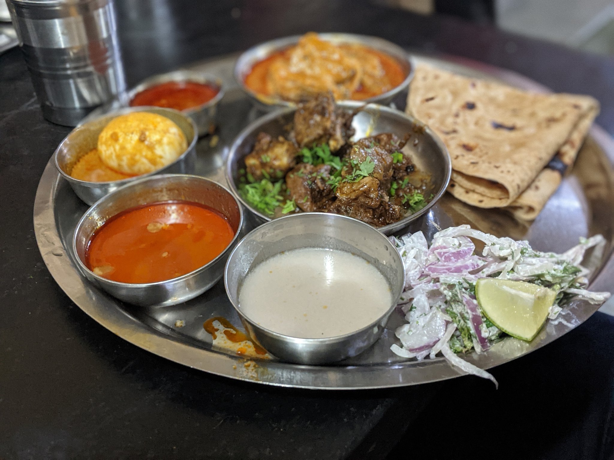 Kolhapuri Mutton Thali