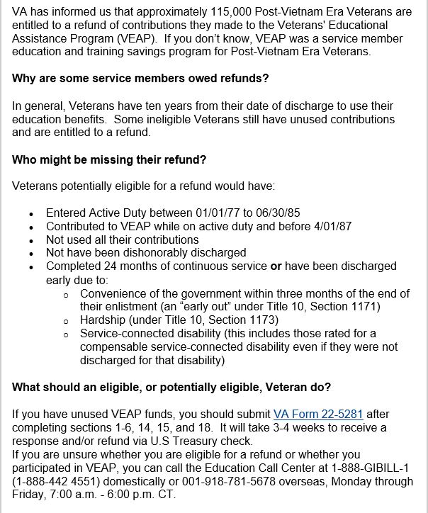 Michigan Veterans Affairs Agency on Twitter: "Attention Vietnam-Era Veterans: The ...