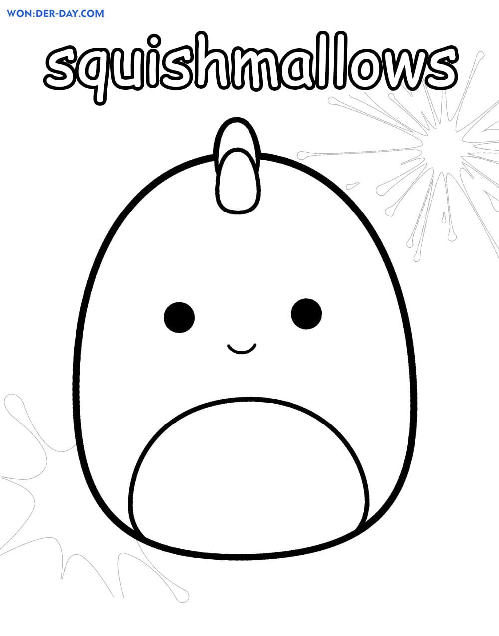 Squishmallow Coloring Pages