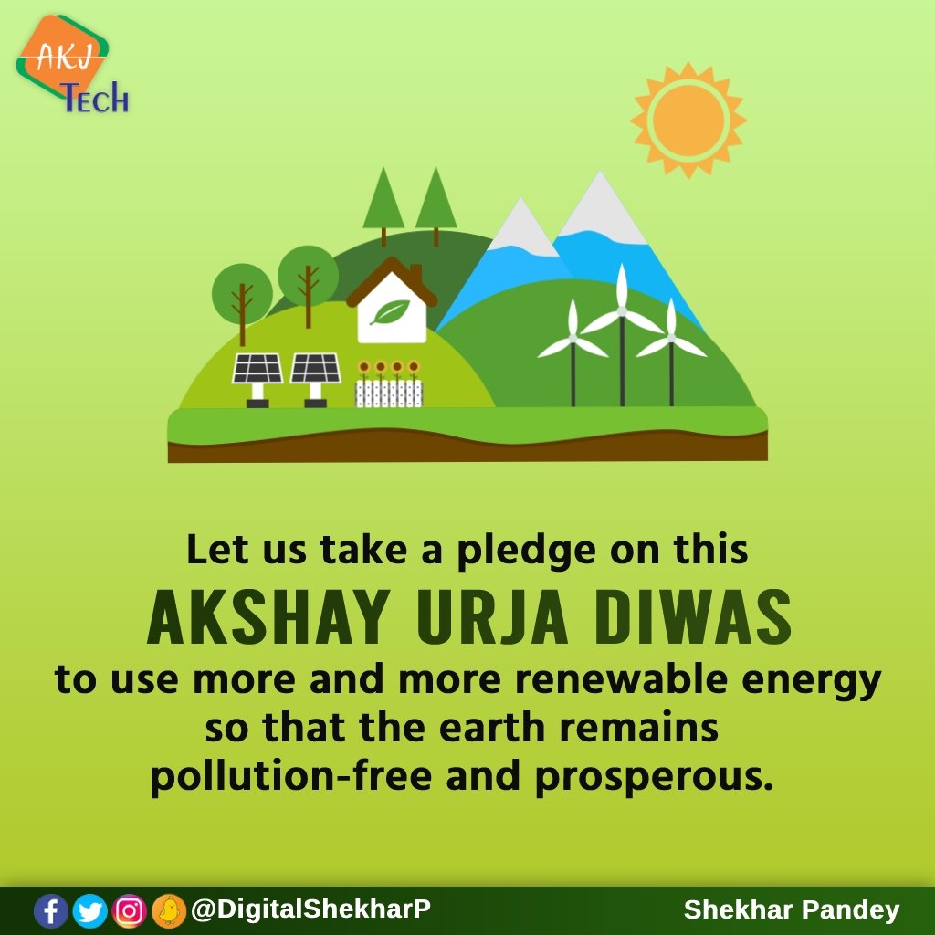 Shekhar Pandey on Twitter: "The use of #RenewableEnergy is the best way ...