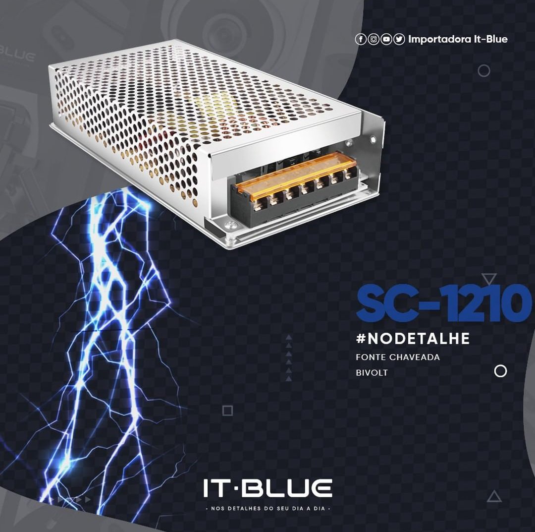 Importadora IT-BLUE on Twitter: "#NoDetalhe: Com a fonte chaveada de 12V e 10.0 amperes SC1210 ...