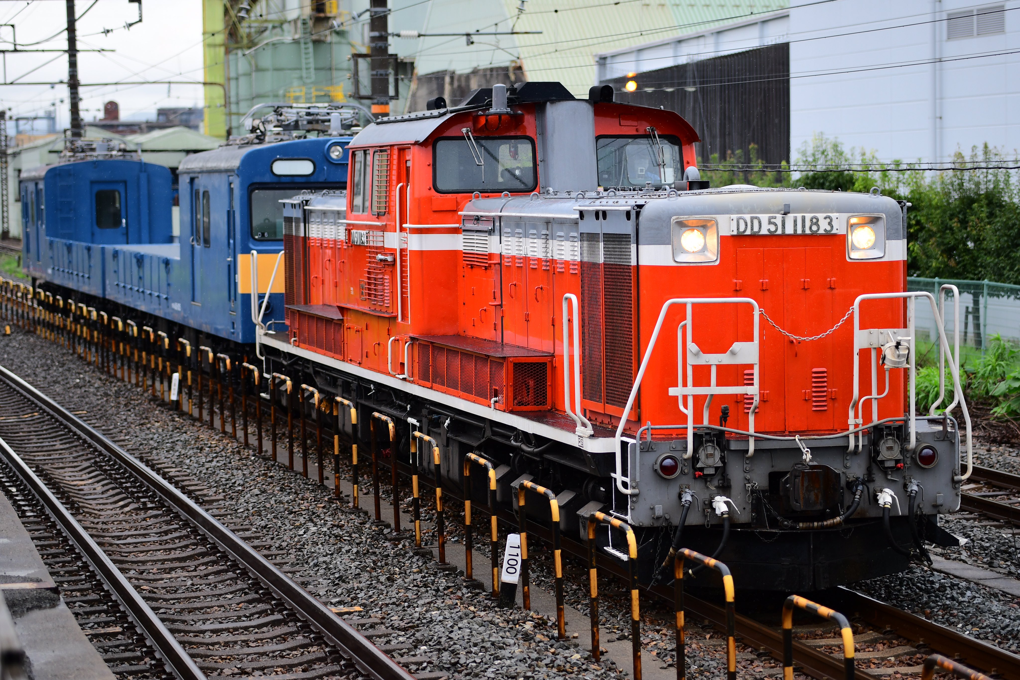 わてつ on Twitter: "2021,8/20 配9563レ DD51 1109+クモヤ145-1052 配9983レ DD51 1183+クモル145-1015+クル144-15 ...