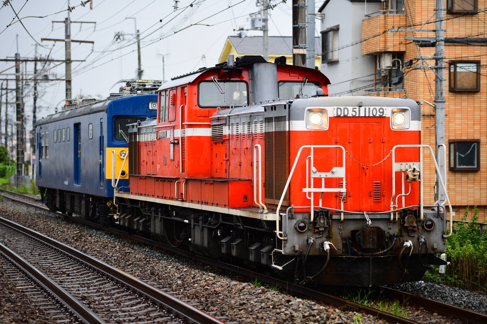 わてつ on Twitter: "2021,8/20 配9563レ DD51 1109+クモヤ145-1052 配9983レ DD51 1183+クモル145-1015+クル144-15 ...