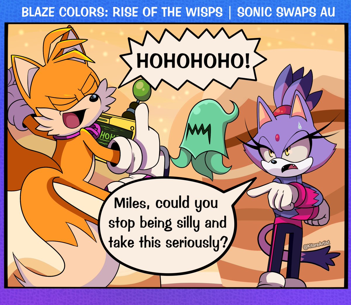 「Sonic Swaps AU: Blaze Colors - Rise of the Wisps #SonicThe」Kitare ...