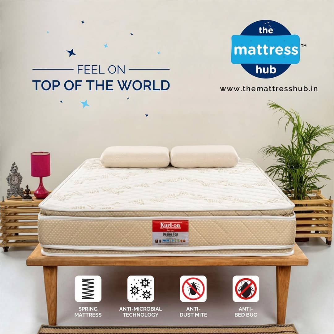 Kurlon DesireTop Spring Mattress ruined