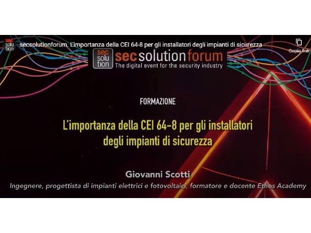 SecSolution on Twitter: "Norma CEI 64-8: l'importanza per chi installa impianti di sicurezza ...