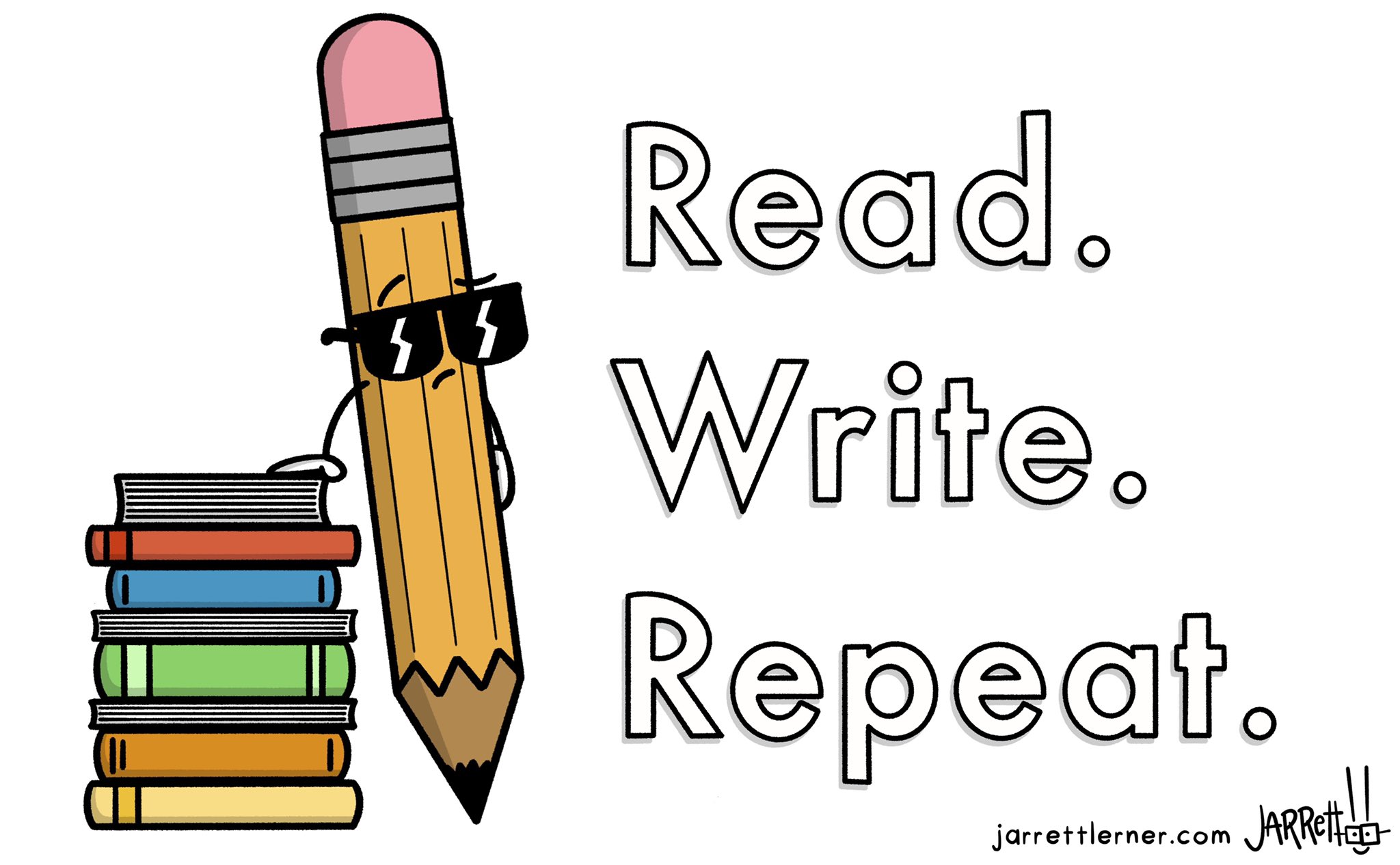 Kids Reading And Writing Clipart