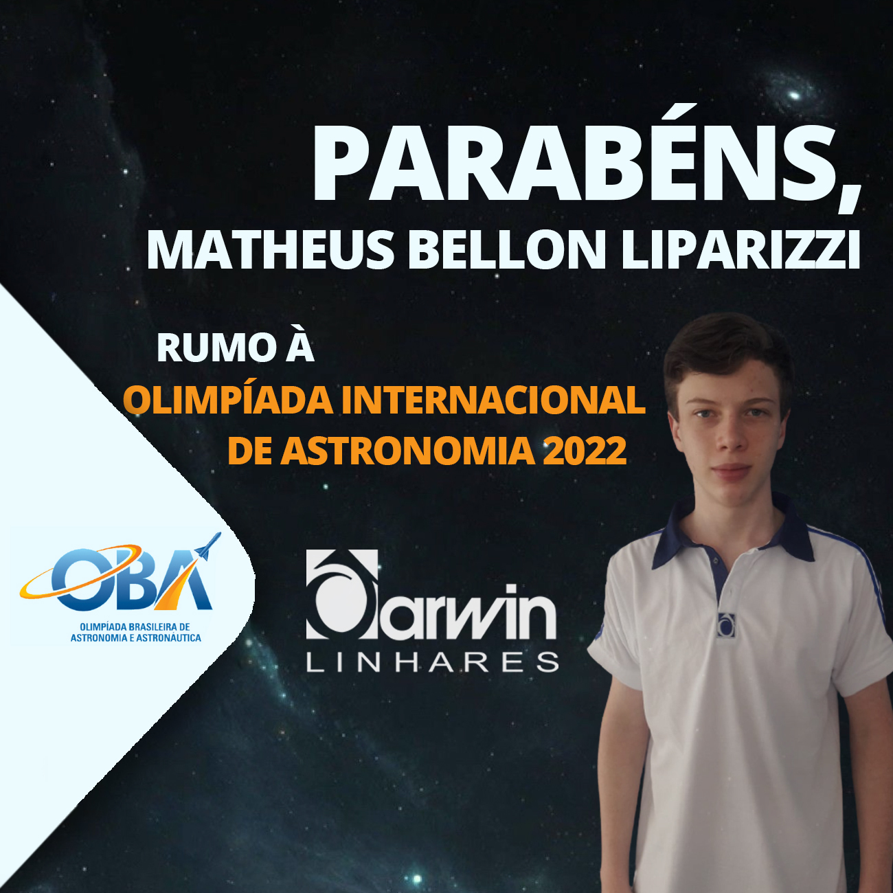 Unidades Darwin on Twitter: "Parabenizamos o nosso aluno Matheus Bellon Liparizzi, do Darwin ...