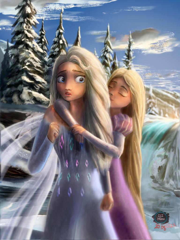 Rapunzel Painting In Frozen