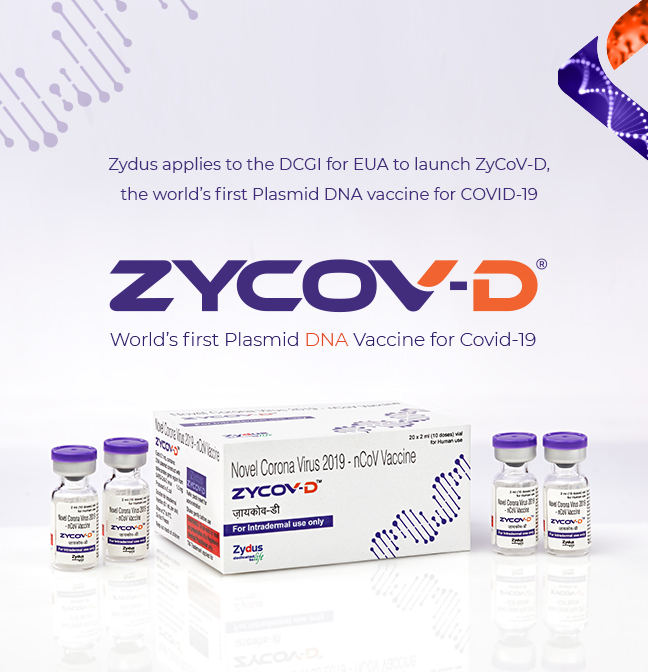 ZyCoV-D developed by Zydus Cadila receives Emergency Use Authorization ...