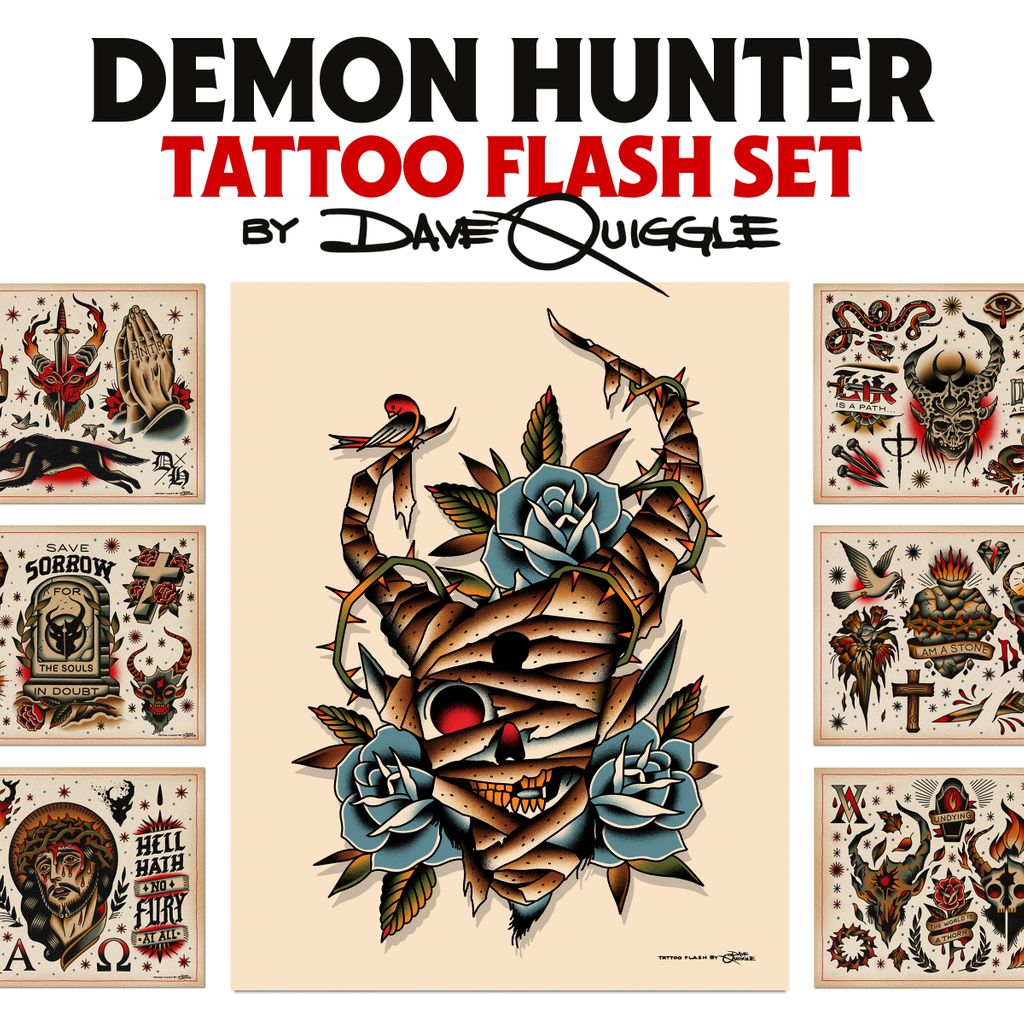 Demonic Tattoo Flash