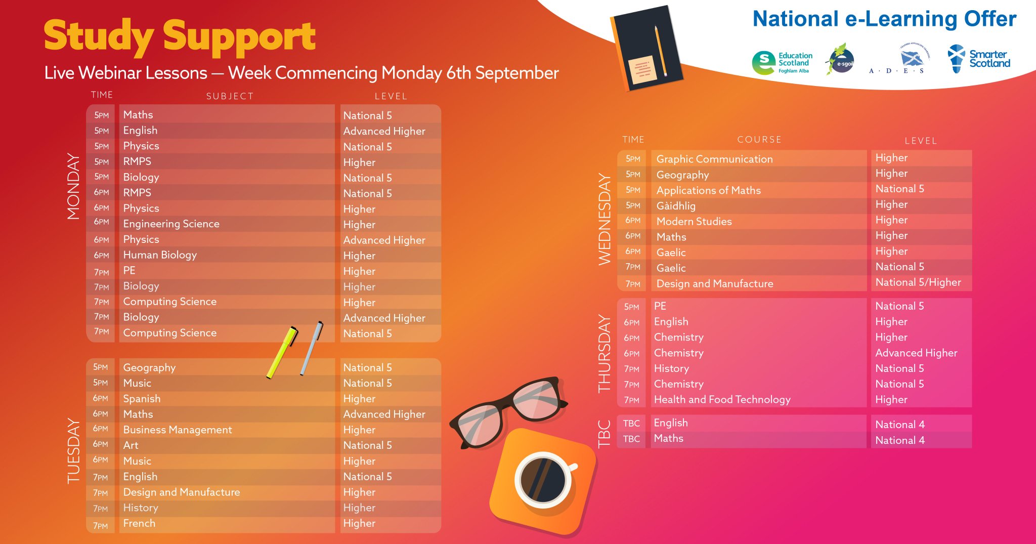 e-Sgoil on Twitter: "We are pleased to launch our study support webinar programme for 2021-22. A ...