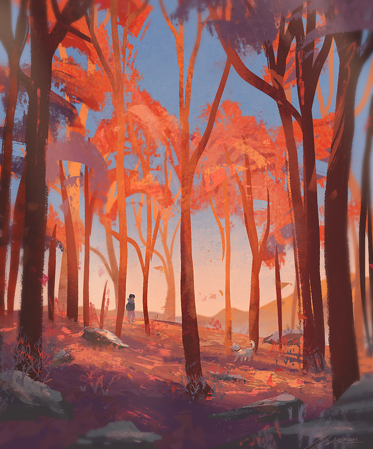 「orange 🍂🧡 」|zandraartのイラスト