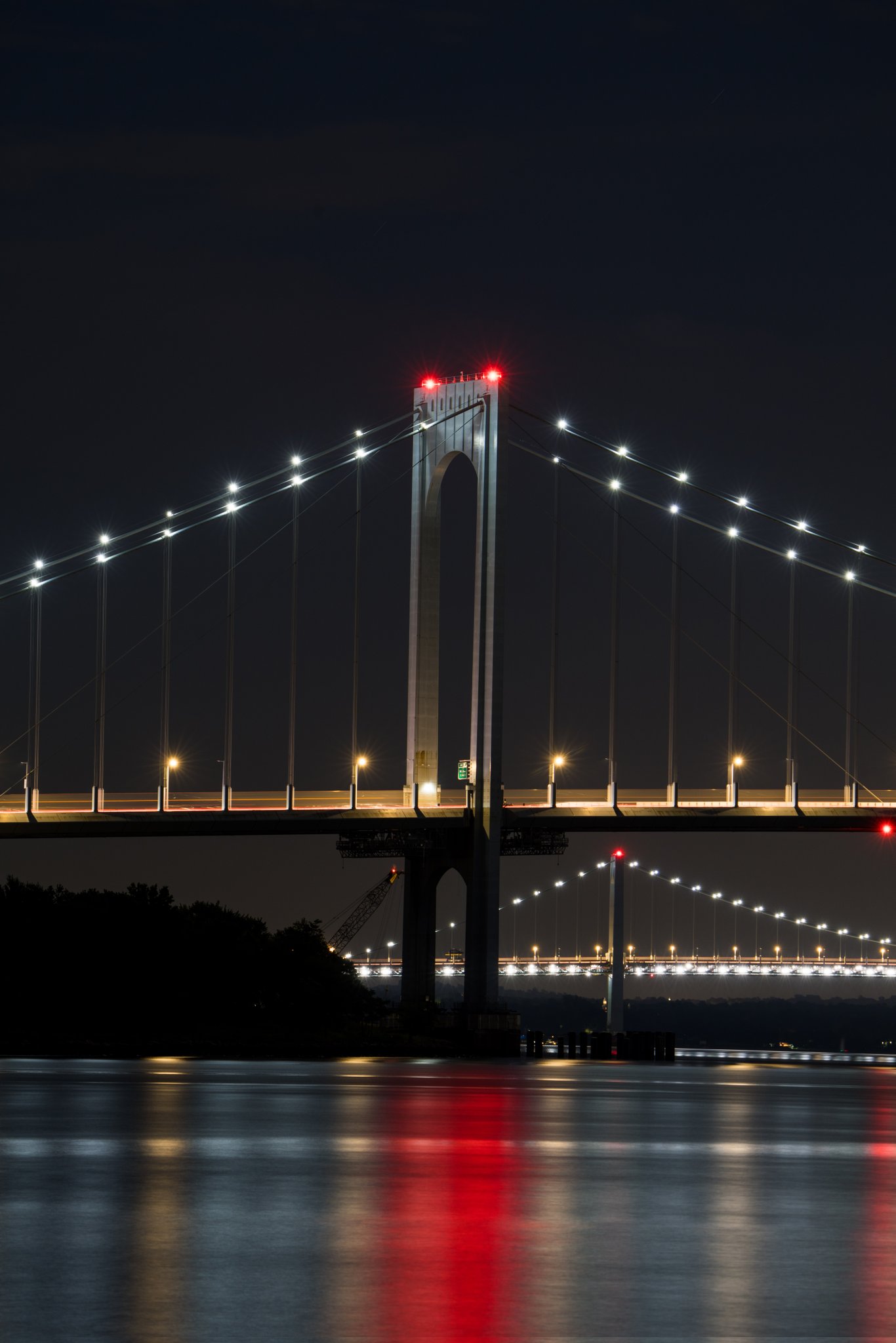Whitestone Bridge At Night