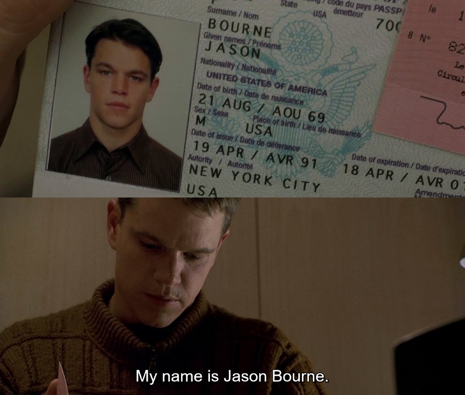 Jason Bourne Passport Jason Bourne Passport